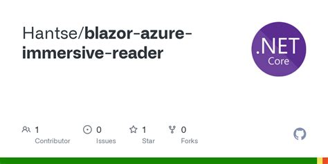 github hantse blazor azure immersive reader