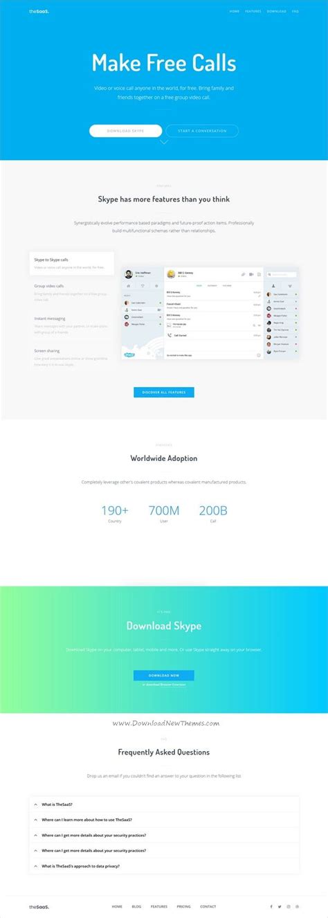 thesaas responsive bootstrap saas startup and webapp template