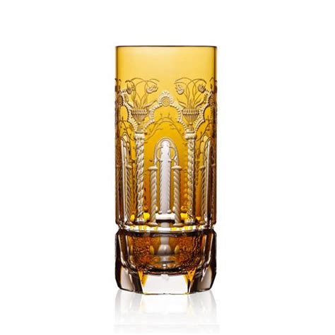 Athens Amber Highball By Varga Crystal Sallie Home