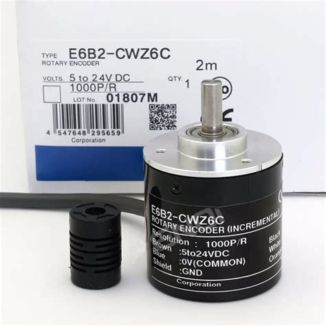 Passive Components 5 26V DC ABZ 3 Phase Incremental Rotary Encoder E6C2 CWZ6C 50mm Diameter NPN