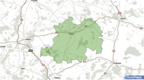 Gmina Poniec powiat gostyński województwo wielkopolskie na mapie Targeo
