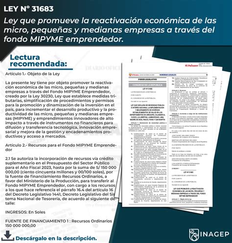 Ley Que Promueve La Reactivación Económica De Las Micro Pequeñas Y