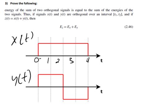 Solved 3 Prove The Following Energy Of The Sum Of Two
