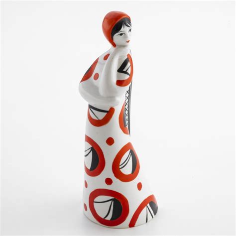 Статуэтка Девушка с косой автор Л П Азарова фарфор роспись Турыгинский фарфоровый завод