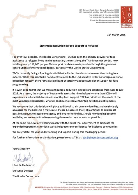 Joint Statement On World Refugee Day Support Myanmars Displaced