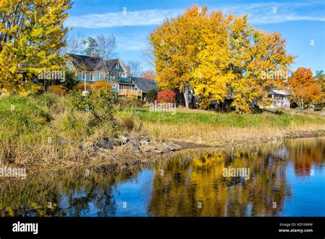 Gagetown Waterfront Saint John River New Brunswick Canada Stock