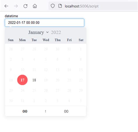 Datetimepicker Raises Calendardate Parameter Start Only Takes Date