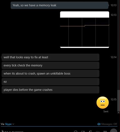 A Friends Advice To Solve A Memory Leak In My Game Rprogrammerhumor