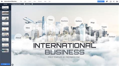 International Business Prezi Template Prezibase
