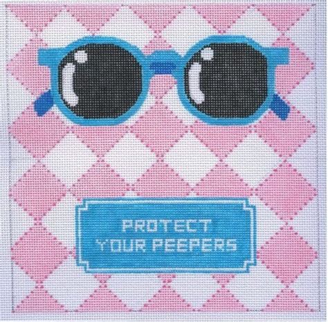 Pink Protect Your Peepers Eyeglass Case 4 Square 18 Mesh Radish
