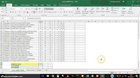 Como Sacar El Promedio En Excel De Notas Printable Templates Free
