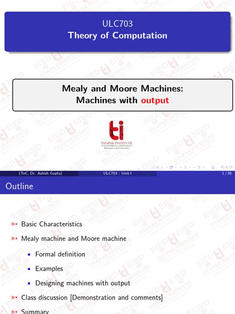 108 Mealy Moore Introduction Pdf Theory Of Computation Applied