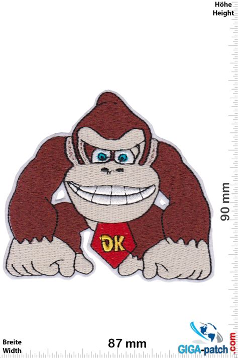 Donky Kong Donky Kong Super Mario Game Nerd Patch Back