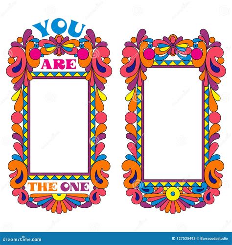 Colorful Psychedelic Pattern Vector Illustration