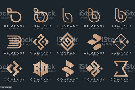 창조적 인 편지 B 로고 디자인 템플릿 세트 고급 스러움 우아한 간단한 사업을위한 아이콘 0명에 대한 스톡 벡터 아트 및 기타 이미지 Istock