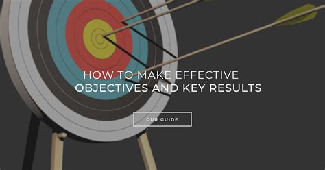 How To Make Effective Objectives And Key Results OKR Quickstart