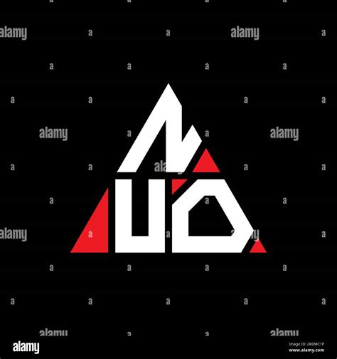 Nuo Triangle Letter Logo Design With Triangle Shape Nuo Triangle Logo