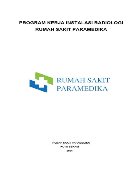 Program Kerja Instalasi Radiologi Pdf