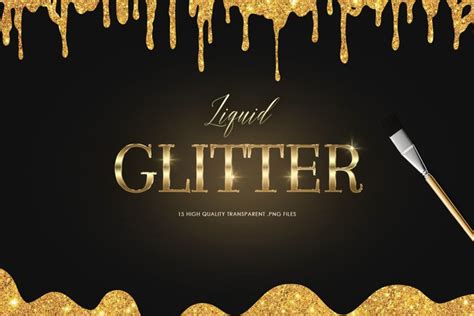 Glitter Drips Clipart 1862040