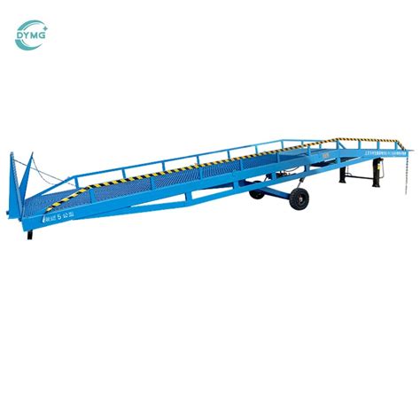 Dymg Mobile Loading Unloading Ramp For Vehicle Forklift Container Ramp Price Yard Ramp And