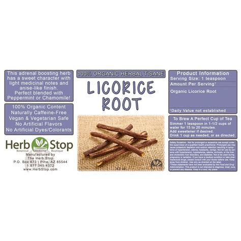 Organic Licorice Root Tea Naturally Sweet And Comforting Herb Stop