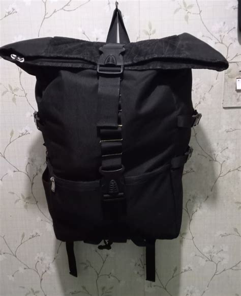 Black Backpack Knapsack On Carousell