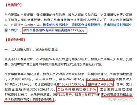 刚刚！某企业税负率偏低被查，补税2351万！税负率多少会被约谈？ 知乎