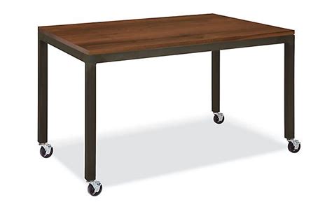 Parsons Table With Casters By The Inch Modern Custom Furniture Room