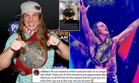 Wwes Matt Riddle Announces His Departure From The Company One Week
