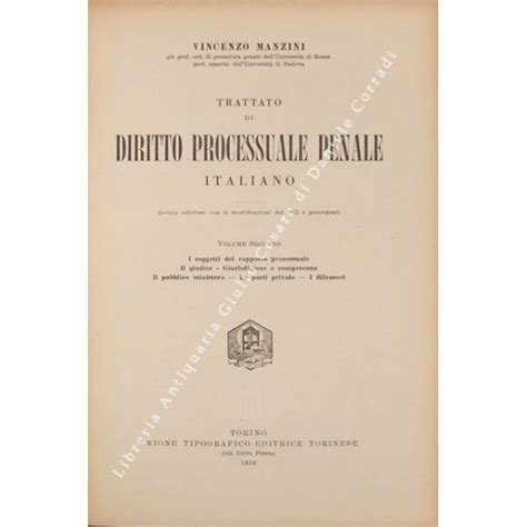 Trattato Di Diritto Processuale Penale Italiano