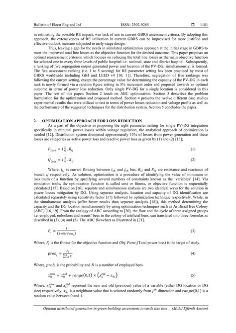Optimal Distributed Generation In Green Building Assessment Towards Line Loss Reduction For