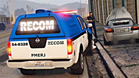 PERSEGUIÇÃO DE CARRO ROUBADO GTA V ROTINA POLICIAL PMERJ YouTube