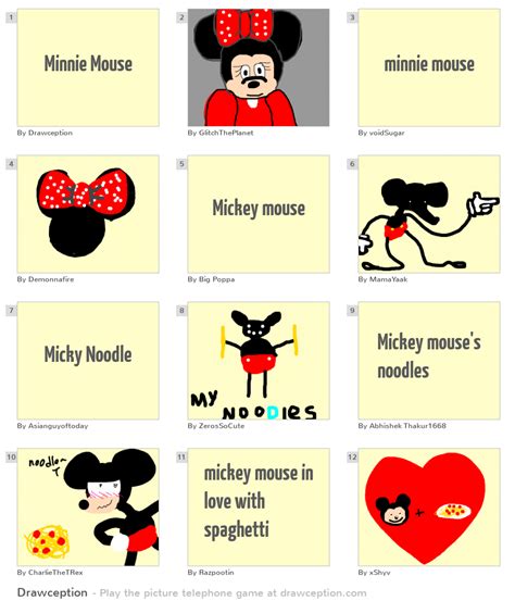 Minnie Mouse Drawception