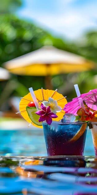 Tropical Cocktail Delight Premium Ai Generated Image