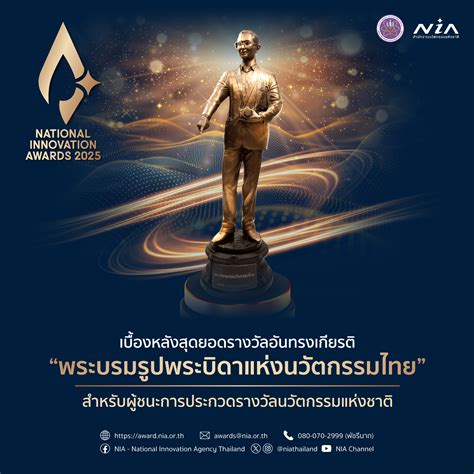 Nia เบื้องหลังสุดยอดรางวัลนวัตกรรมแห่งชาติ “พระบรมรูปพระบิดาแห่งนวัตกรรมไทย” 🇹🇭 🔹 ที่มาของ