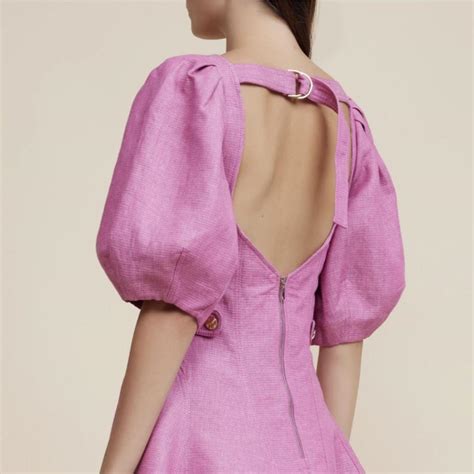 Acler Brookman Puff Sleeve Mini Dress Size 10 Will Depop