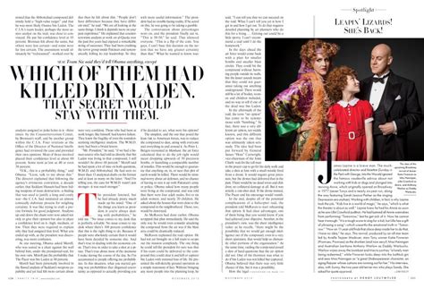 Leapin Lizards Shes Back Vanity Fair November 2012