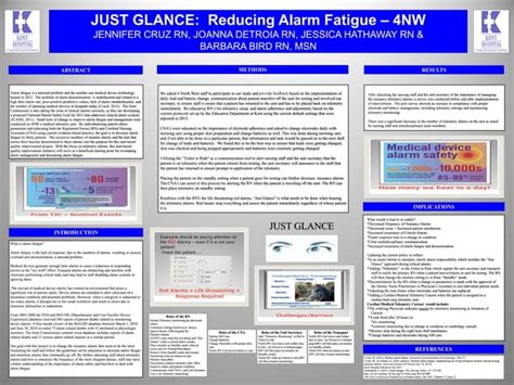Just Glance Reducing Alarm Fatigue 1 PDF
