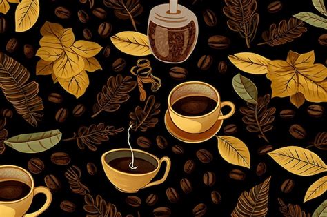 Premium Photo Cafe And Coffee House Pattern