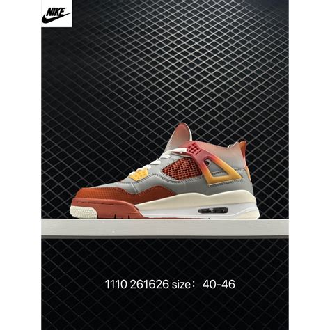 Nike Air Jordan 4 Retrocreamsail Michael Jordan Aj4 รองเท้ากีฬา รองเท้า