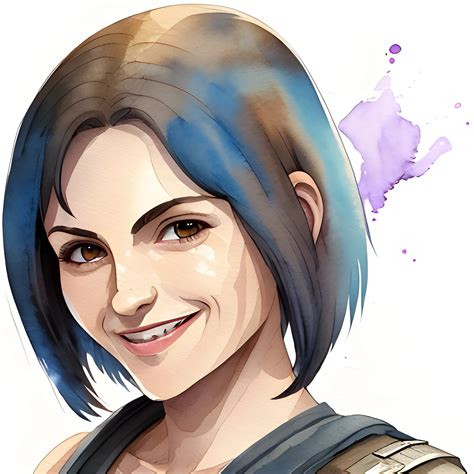 Female 30 Years Old Jedi Short Hair Dark Hair Almond Eyes