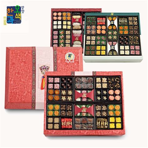 Traditional Korean Rice Honey Cookies Handmade Hangwa T Set Korean