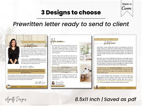 Real Estate Foreclosure Letter Bundle Pre Foreclosure Letter Bundle