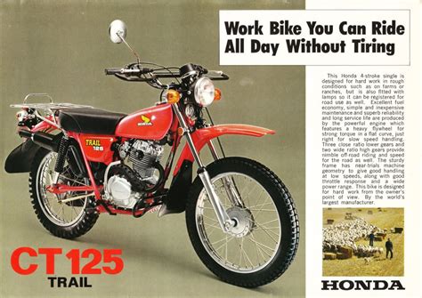 Rare In The Us 1977 Honda Ct125 Trail Bike Urious