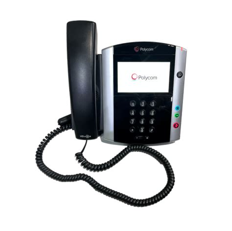 Refurbished Excellent Polycom Vvx Line Poe Business Phone With Handset Stand With