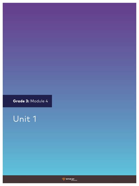 Grade 3 Module 4 Unit 1 | PDF | Part Of Speech | Adjective