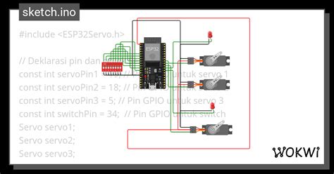 Lampu Wokwi Esp32 Stm32 Arduino Simulator
