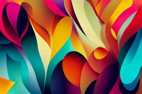 Premium Photo Abstract Wallpaper Liquid Lines Vibrant Colors Smooth