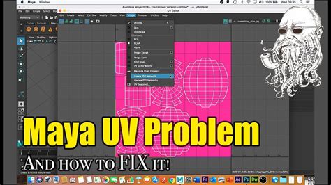 How To Fix Maya 2018 Uv Problem Dr Octobeard Youtube