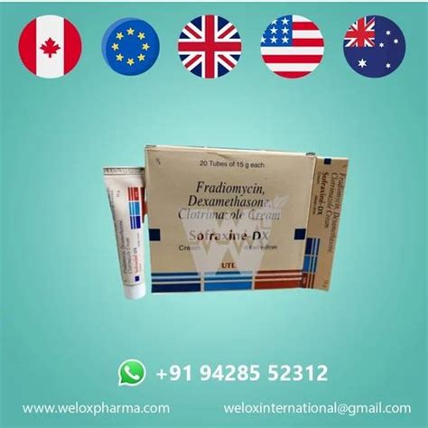 Sofaxine Dx Fradiomycin Dexamethasone Clotrimazole Cream 15 Gm At Rs 35tube In Surat